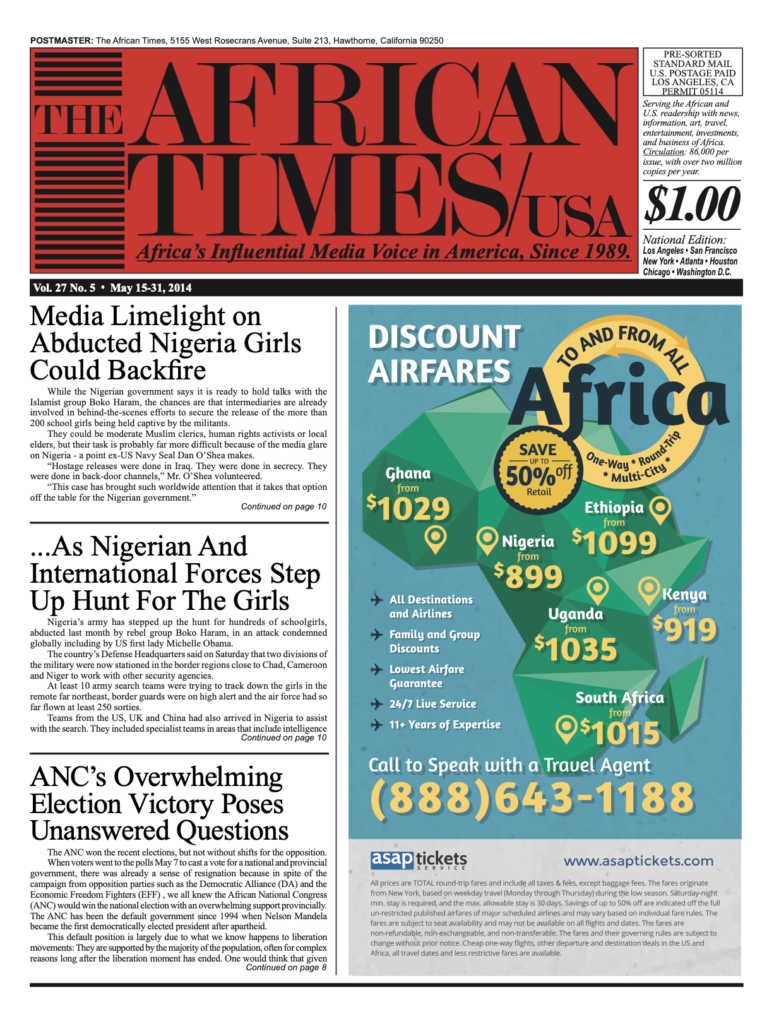 ARCHIVED ISSUES - The African Times/USA